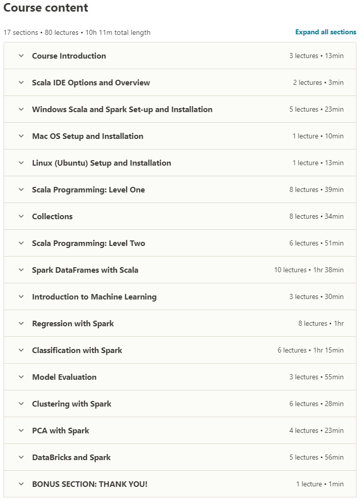 Udemy——用于大数据和机器学习的 Scala 和 Spark Scala And Spark For Big Data And