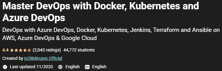 使用 Docker、kubernetes 和 Azure Devops 掌握 Devops Master Devops With 4747