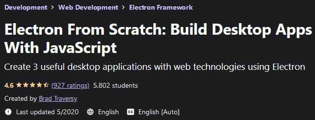 Electron From Scratch：使用 JavaScript 构建桌面应用程序 ( Electron From Scratch: Build Desktop Apps With ...