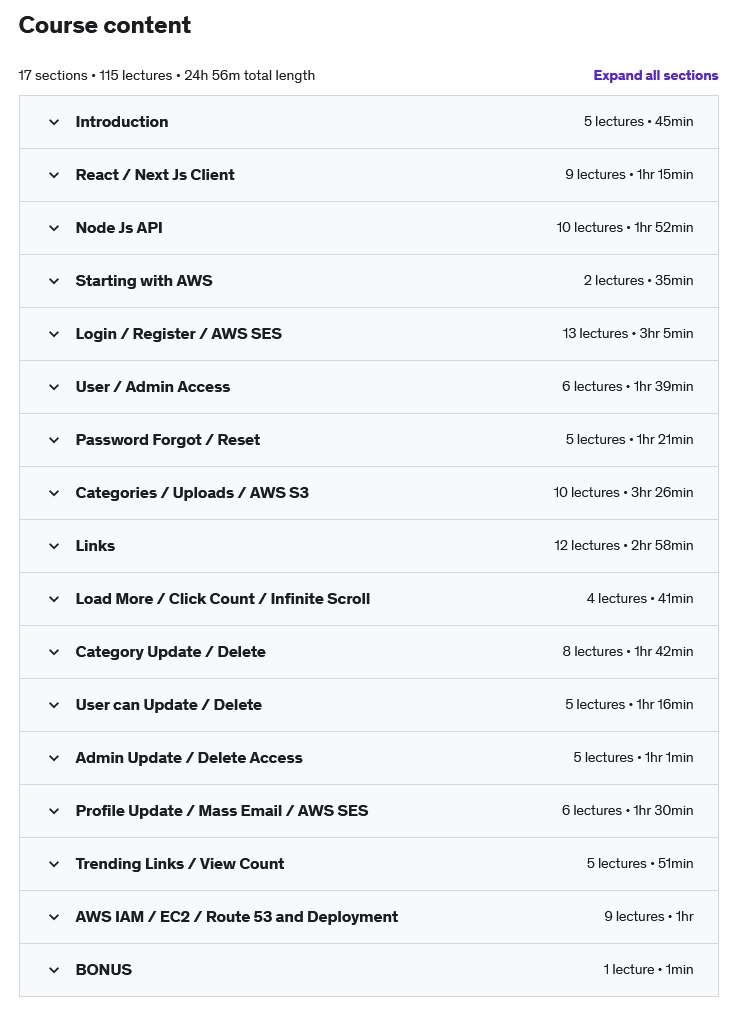 React Next Js 节点 Api Aws 构建可扩展的 Mern 堆栈应用程序 React Next Js Node Api Aws Build Scaling Mern