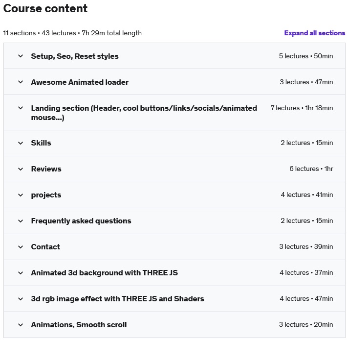 构建现代/创意作品集 html css js 三个 js ( Build a Modern/Creative portfolio html css js three js ) - postcode