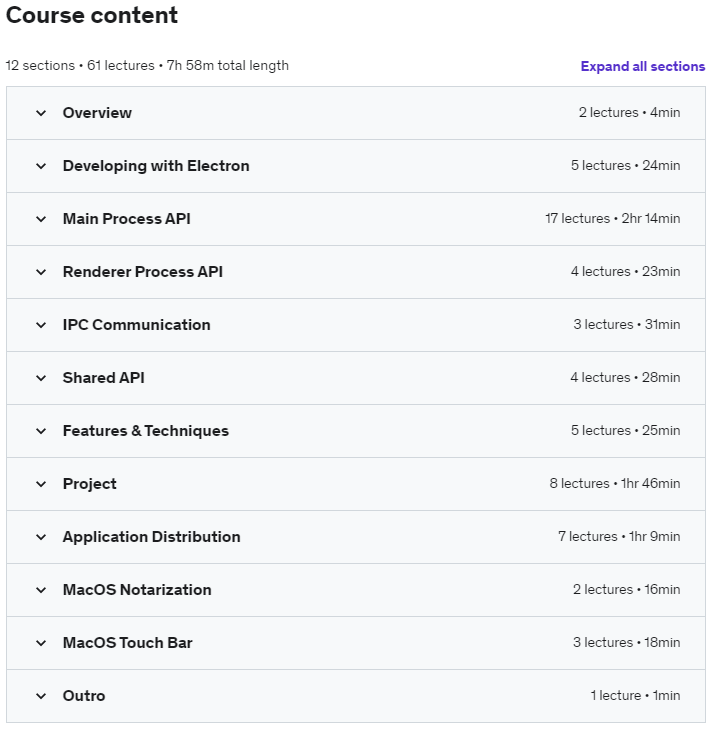 Electron 大师：使用 Html、javascript 和 Css 的桌面应用程序 Master Electron Desktop Apps With Html