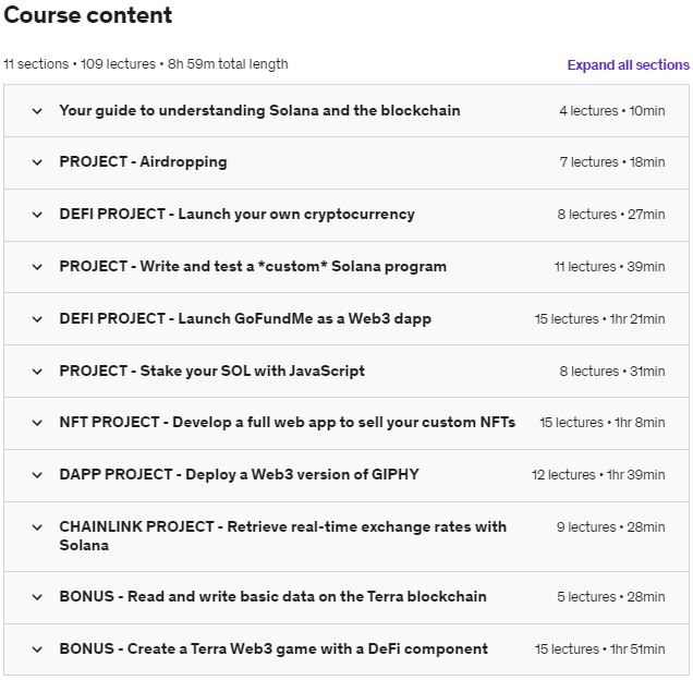 使用 Rust Javascript 的 Solana 区块链开发者训练营 Solana Blockchain Developer Bootcamp With Rust