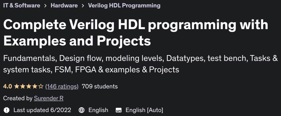 使用示例和项目完成 Verilog Hdl 编程 Complete Verilog Hdl Programming With Examples And Projects Postcode