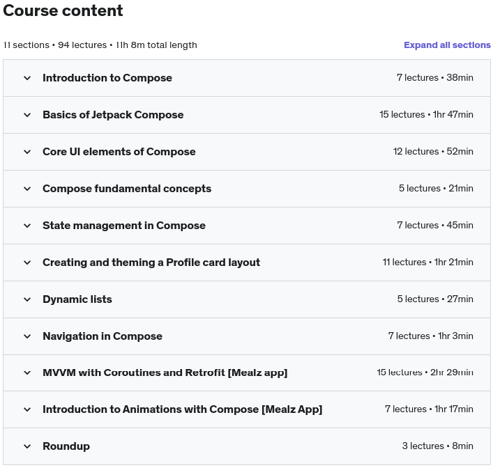 Jetpack Compose Android 与 Kotlin 速成课程 Jetpack Compose Crash Course For Android With Kotlin 3109