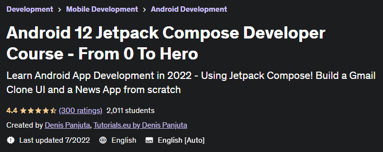 Android 12 Jetpack Compose 开发者课程 从0到英雄2022 7 Android 12 Jetpack Compose Developer Course 5428