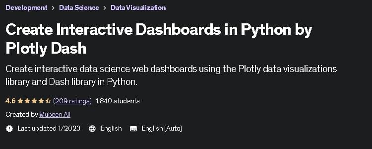 通过 Plotly Dash 在 Python 中创建交互式仪表板 Create Interactive Dashboards In Python By Plotly Dash