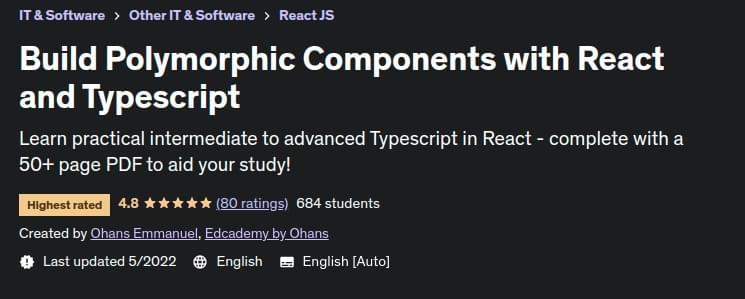 使用 React 和 Typescript 构建多态组件 Build Polymorphic Components With React And Typescript Postcode 9312