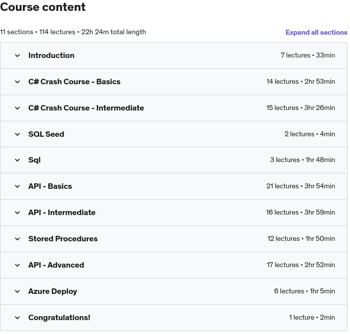C# .NET Core 7 with MS SQL Complete Beginner to Master ( C# .NET Core 7 ...